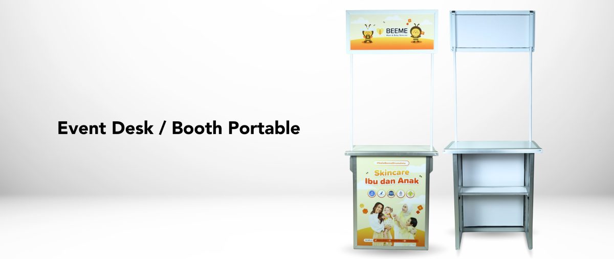 Event Desk atau Booth Portable – Juragan Digital